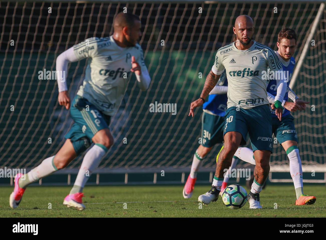 SÃO PAULO, SP - 07.07.2017: TREINO DO PALMEIRAS - Felipe Melo during ...