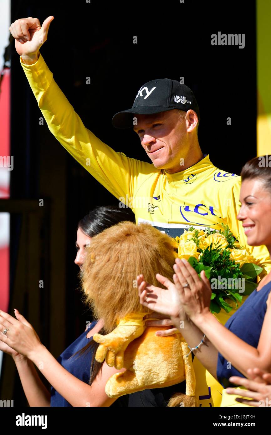 Tour de France: Stage 7 Troyes to Nuits-Saint-George, France. 7th July, 2017. Cycling, Tour de ...