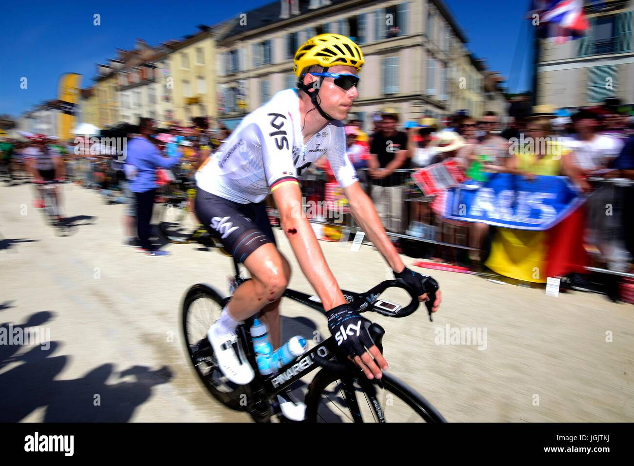 Tour de France: Stage 7 Troyes to Nuits-Saint-George, France. 7th July, 2017. Cycling, Tour de ...