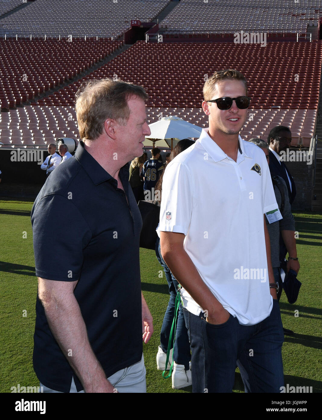 NFL commissioner Roger Goodell at Los Angeles Rams All-Access at the ...