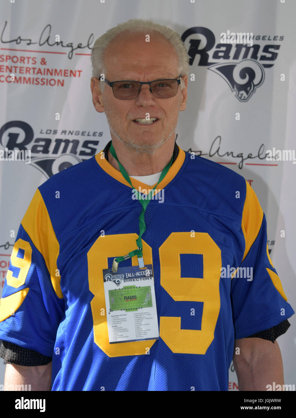 Los Angeles Rams former defensive end Fred Dreyer at Rams All-Access at ...