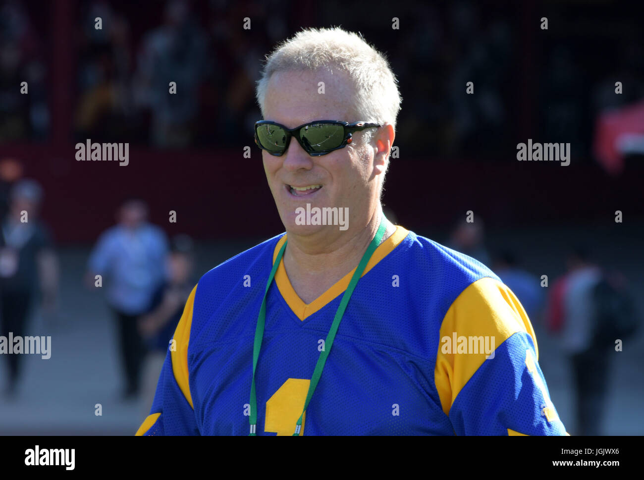 Los Angeles Rams former kicker Mike Lansford at Rams All-Access at the ...