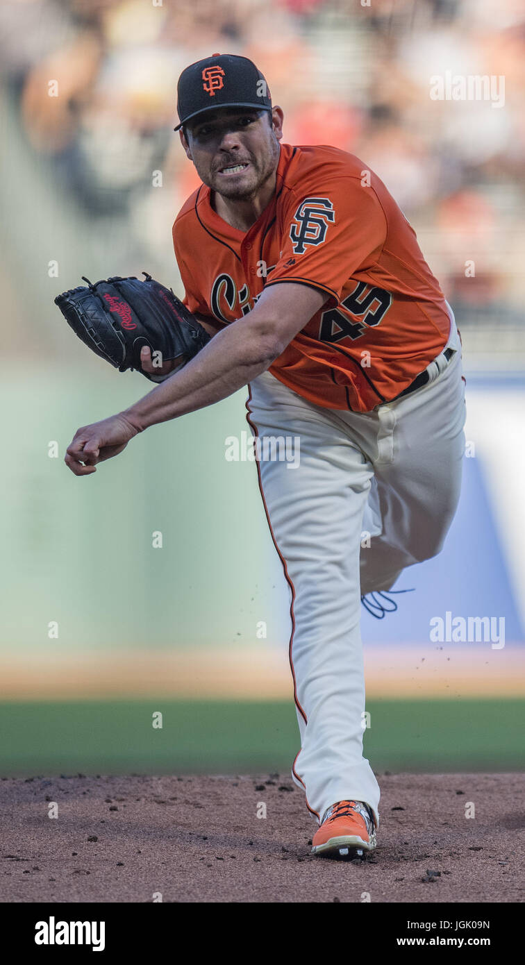 San Francisco, California, USA. 07th July, 2017. San Francisco Giants ...