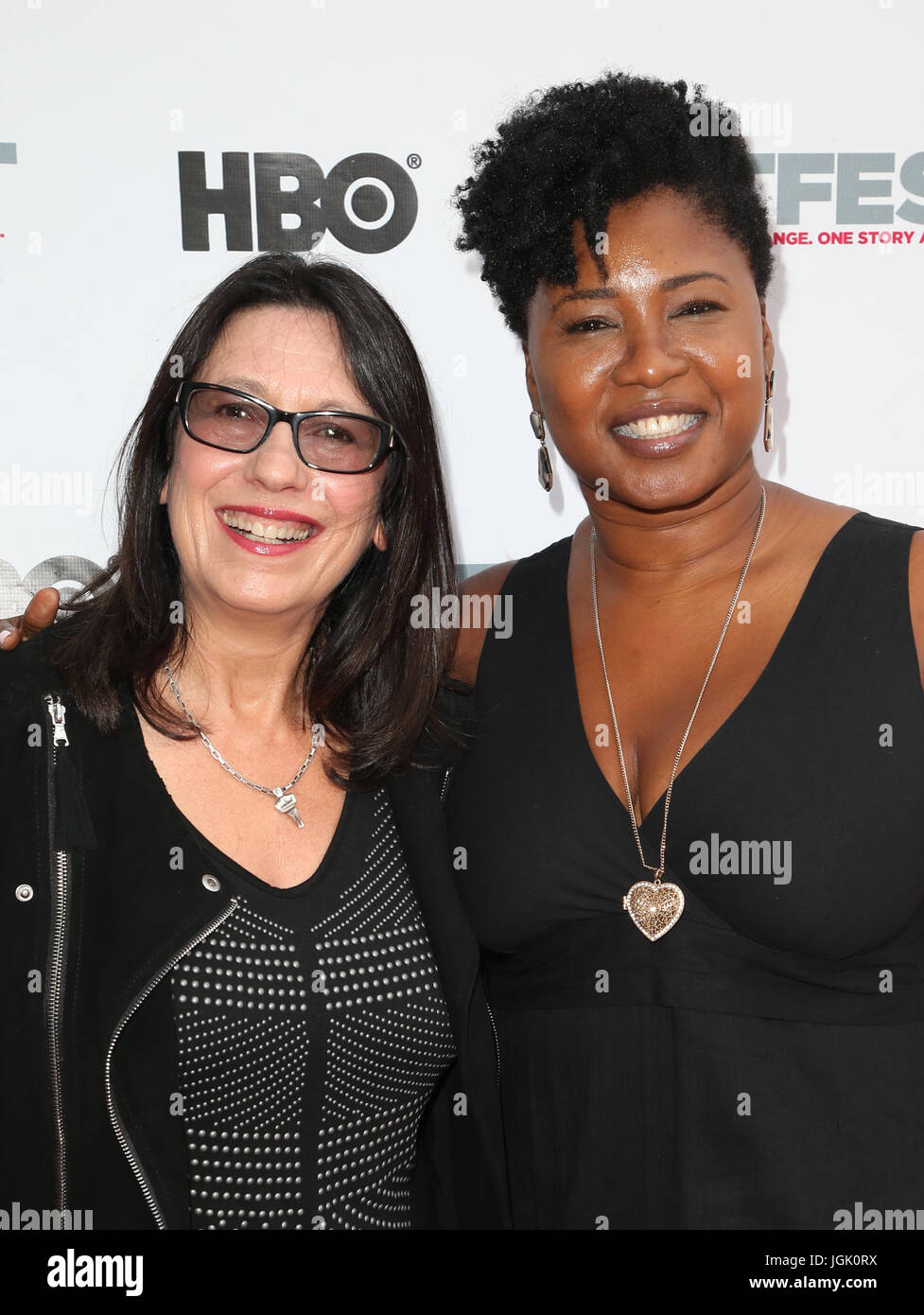 Los Angeles, California, USA. 07th July, 2017. Lori Kaye, Taj Paxton ...