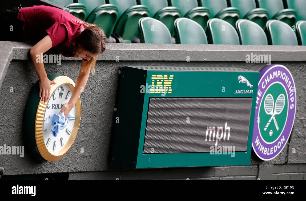 Rolex clock wimbledon tennis championships hi-res stock photography and ...