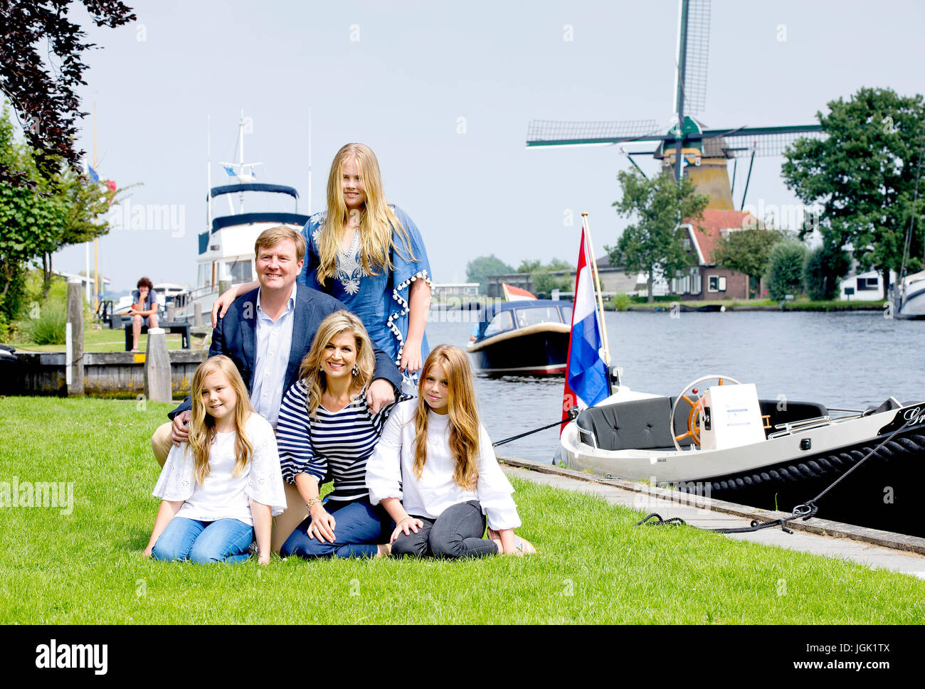 Warmond, Netherlands. 07th July, 2017. King Willem-Alexander, Queen ...
