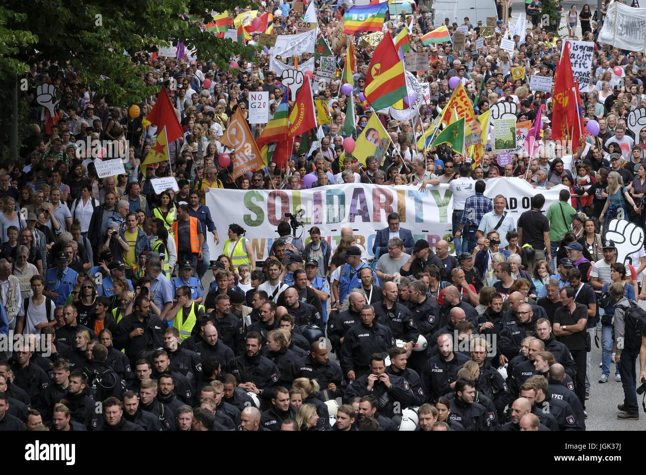 Police demonstration germany hi-res stock photography and images - Alamy