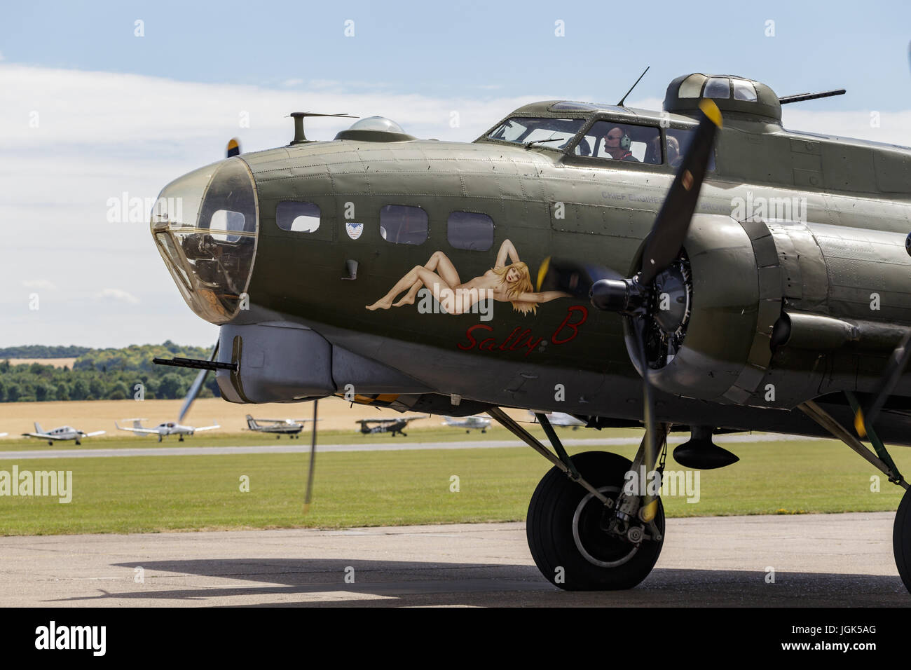 Duxford, United Kingdom. 8th July 2017. The Sally B at Duxford Flying Legends airshow.Duxford ...