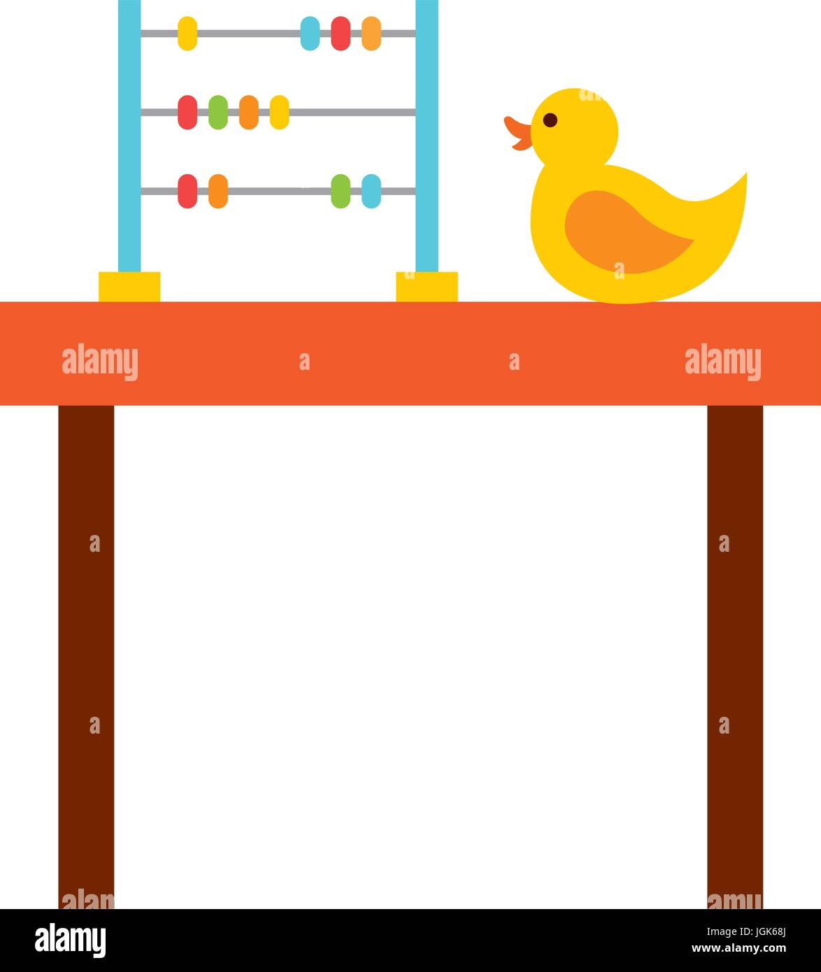 table with rubber duck toy icon Stock Vector Image & Art - Alamy