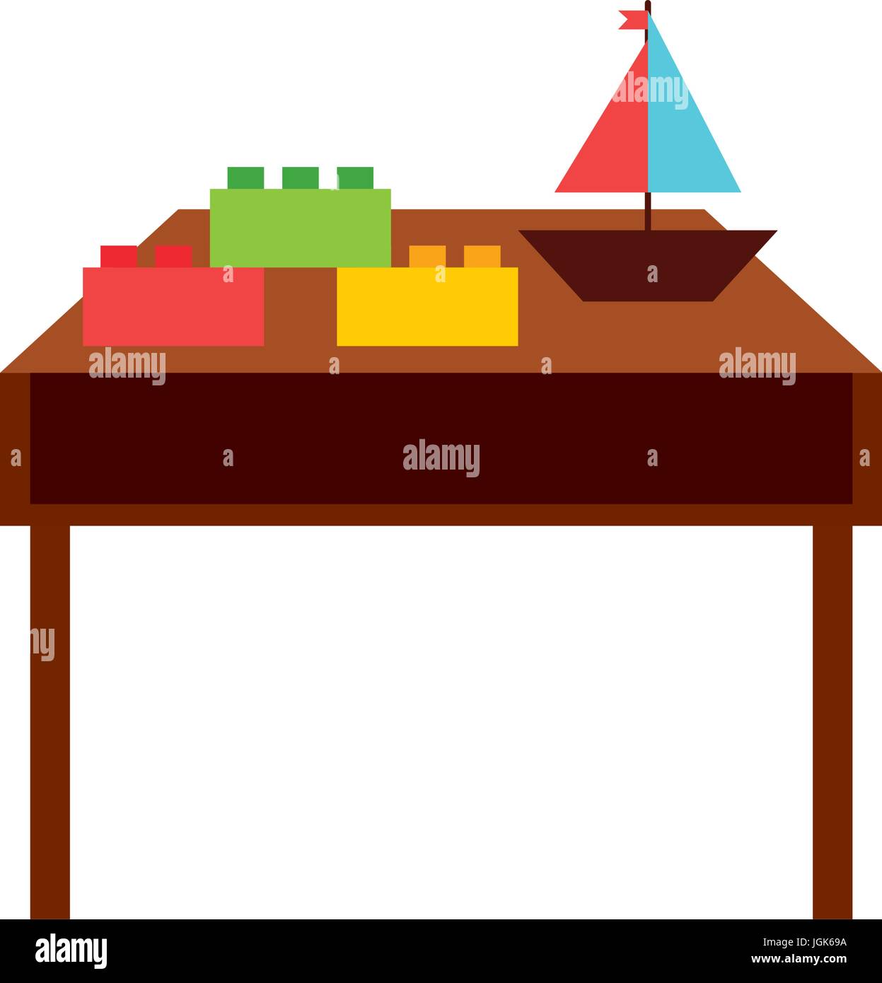 Table bricks Stock Vector Images - Alamy