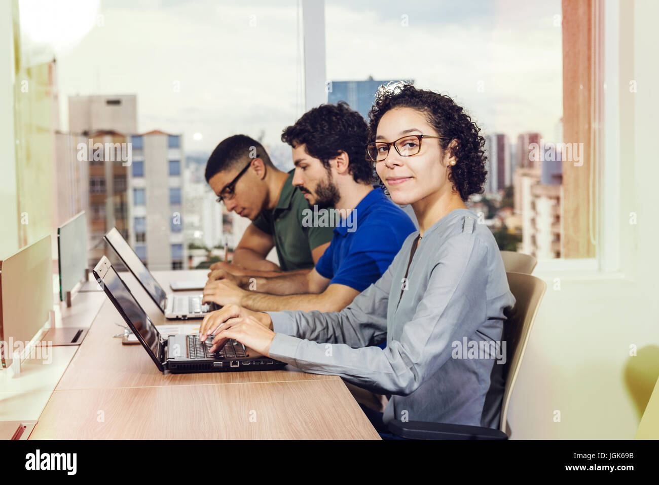 Laptop workstations office hi-res stock photography and images - Alamy