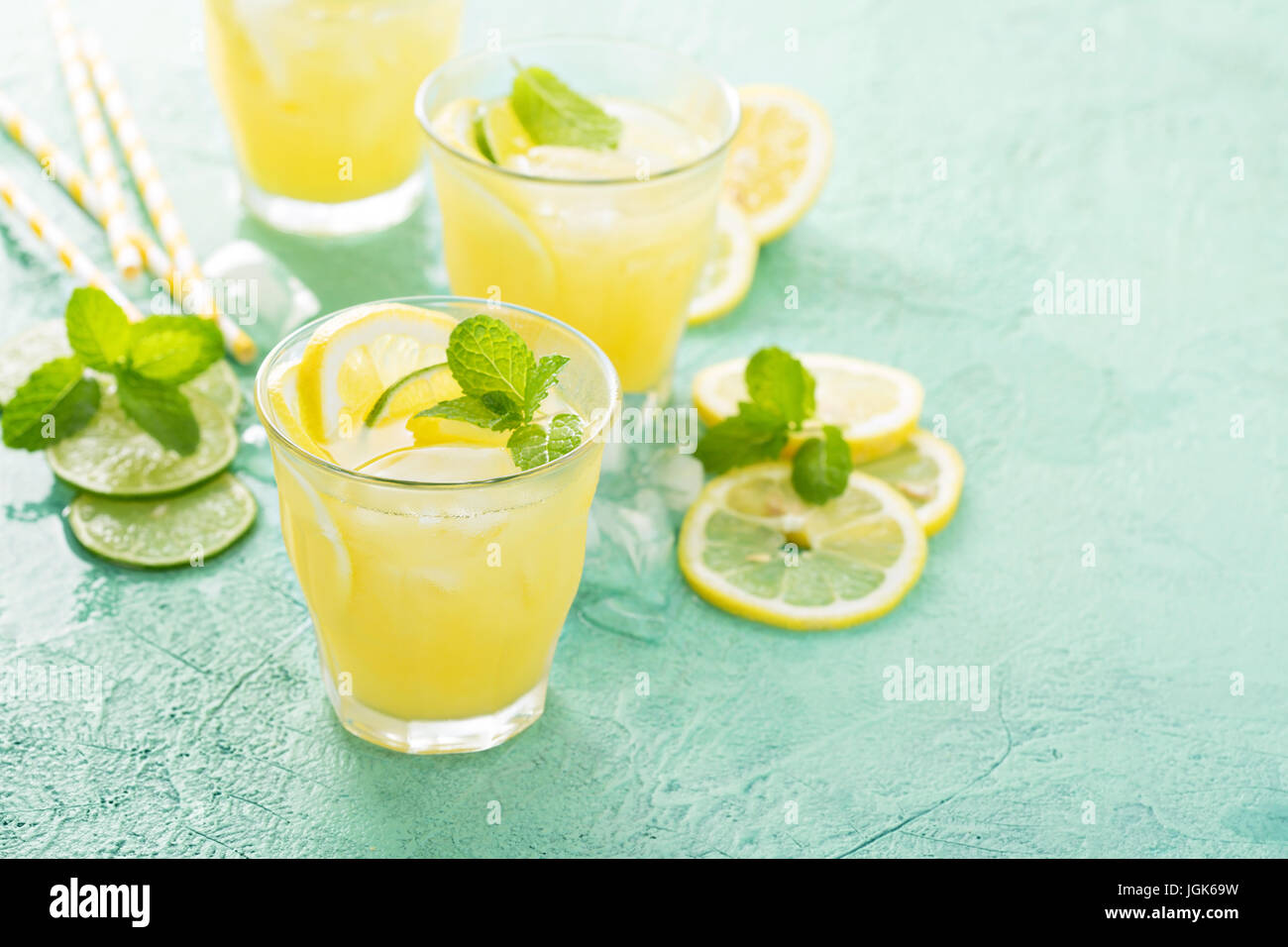 Refreshing citrus cocktail with lemon Stock Photo - Alamy