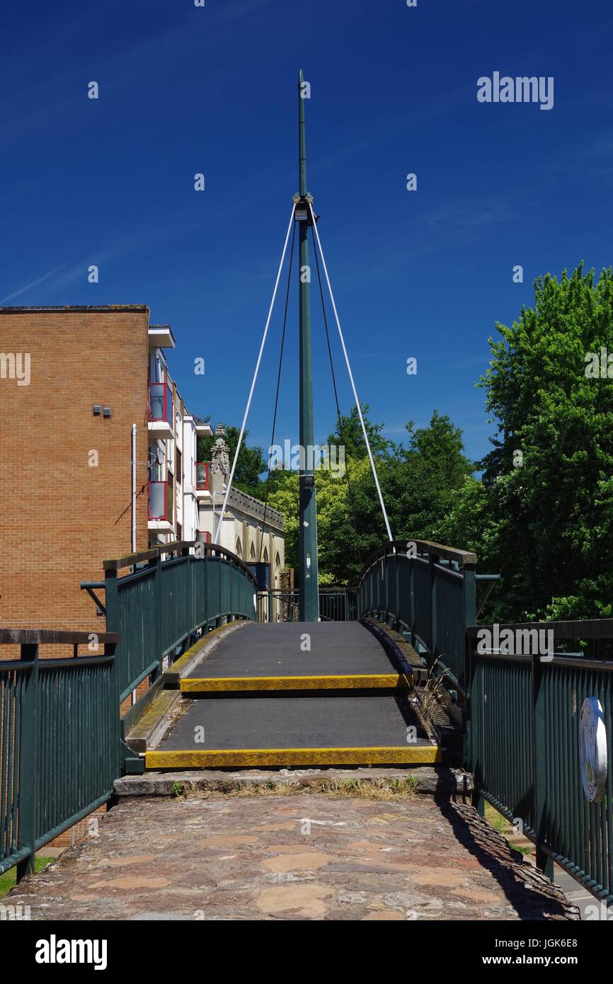 Yaroslavl Pedestrian Footbridge. Exeter, Devon, UK. July, 2017 Stock ...
