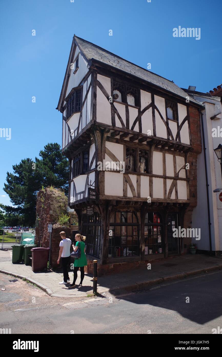 The House that Moved, Tudor Building, 1430. Exeter, Devon, UK. July ...