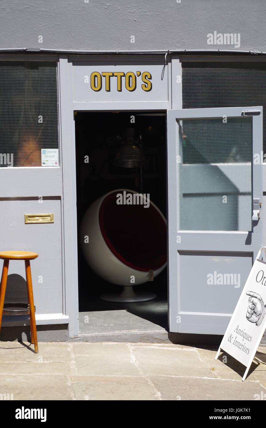 Otto's Antique Shop. West Street, Exeter, Devon, UK. July, 2017 Stock ...