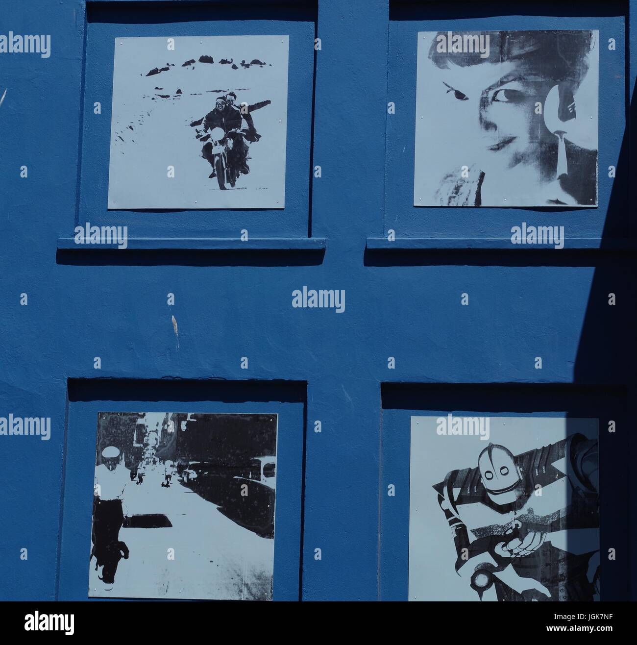 Picturehouse Cinema Building with Wall Art. Exeter, Devon, UK. July ...