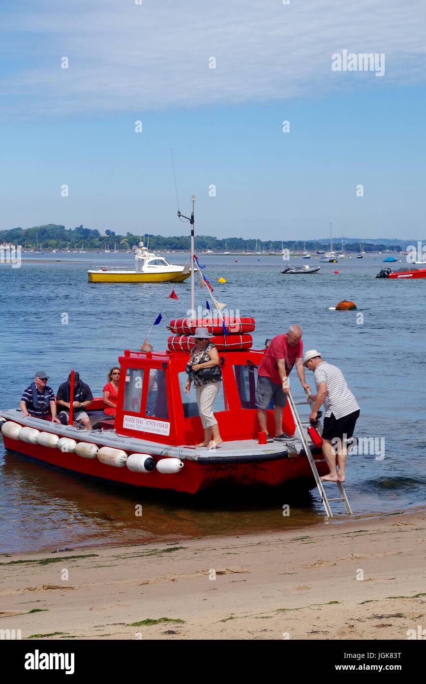 Water Taxi Ferry Boat of the Exe Estuary from Dawlish Warren, Devon, UK ...