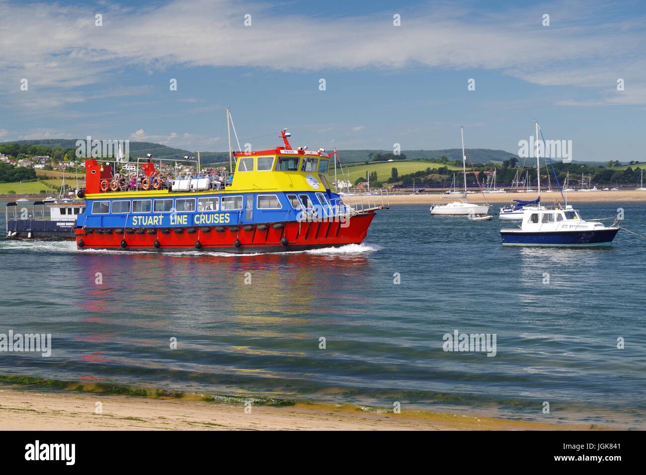 Pride of Exmouth, Stuart Line Cruises Ferry Boat on the Exe Estuary ...