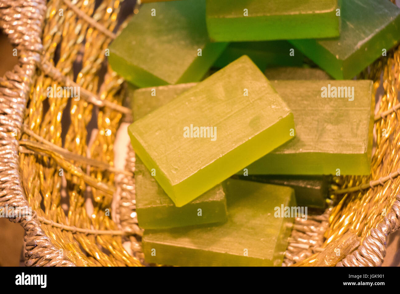 Collection of bars of fragrant hand made organic soap Stock Photo - Alamy