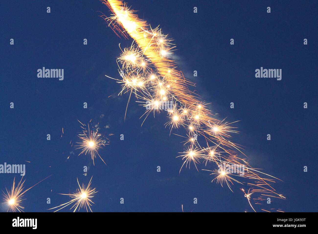 fireworks exploding in sky Stock Photo - Alamy