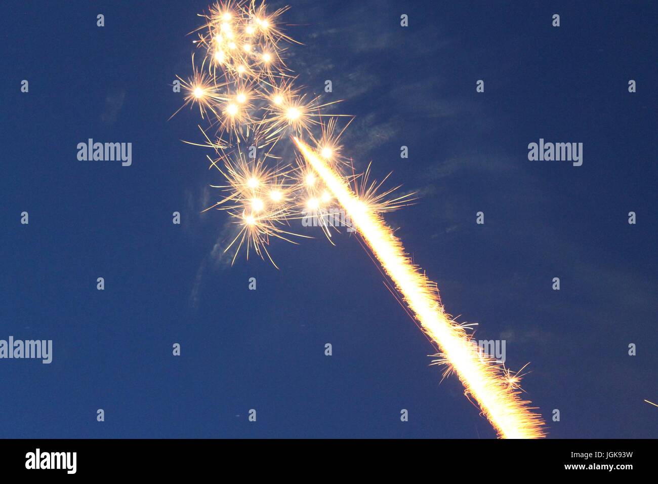 fireworks exploding in sky Stock Photo - Alamy