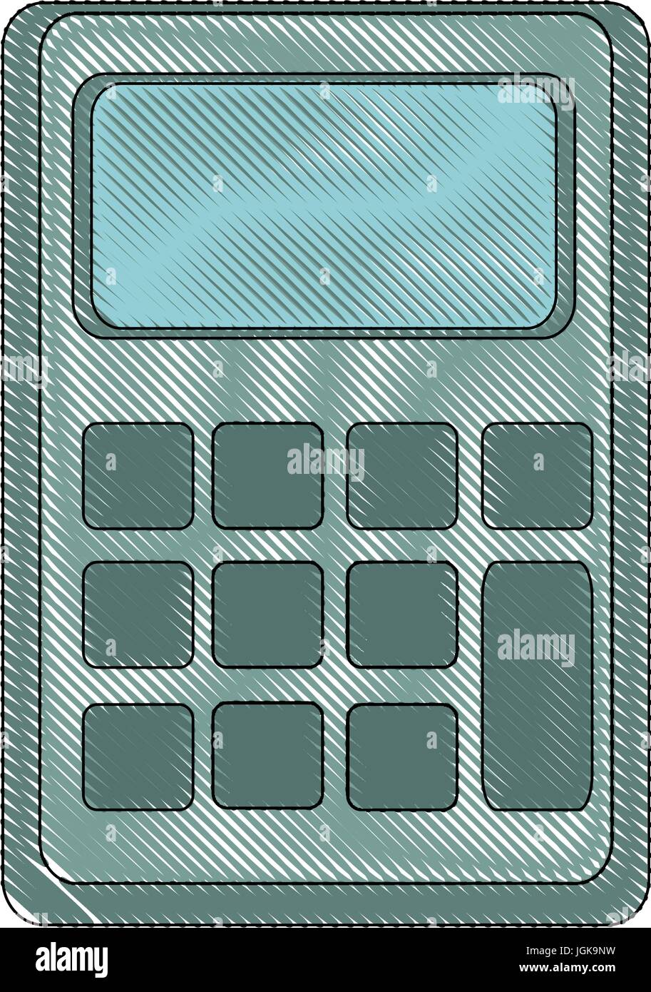 mathematics calculator cartoon icon vector illustration graphic design ...