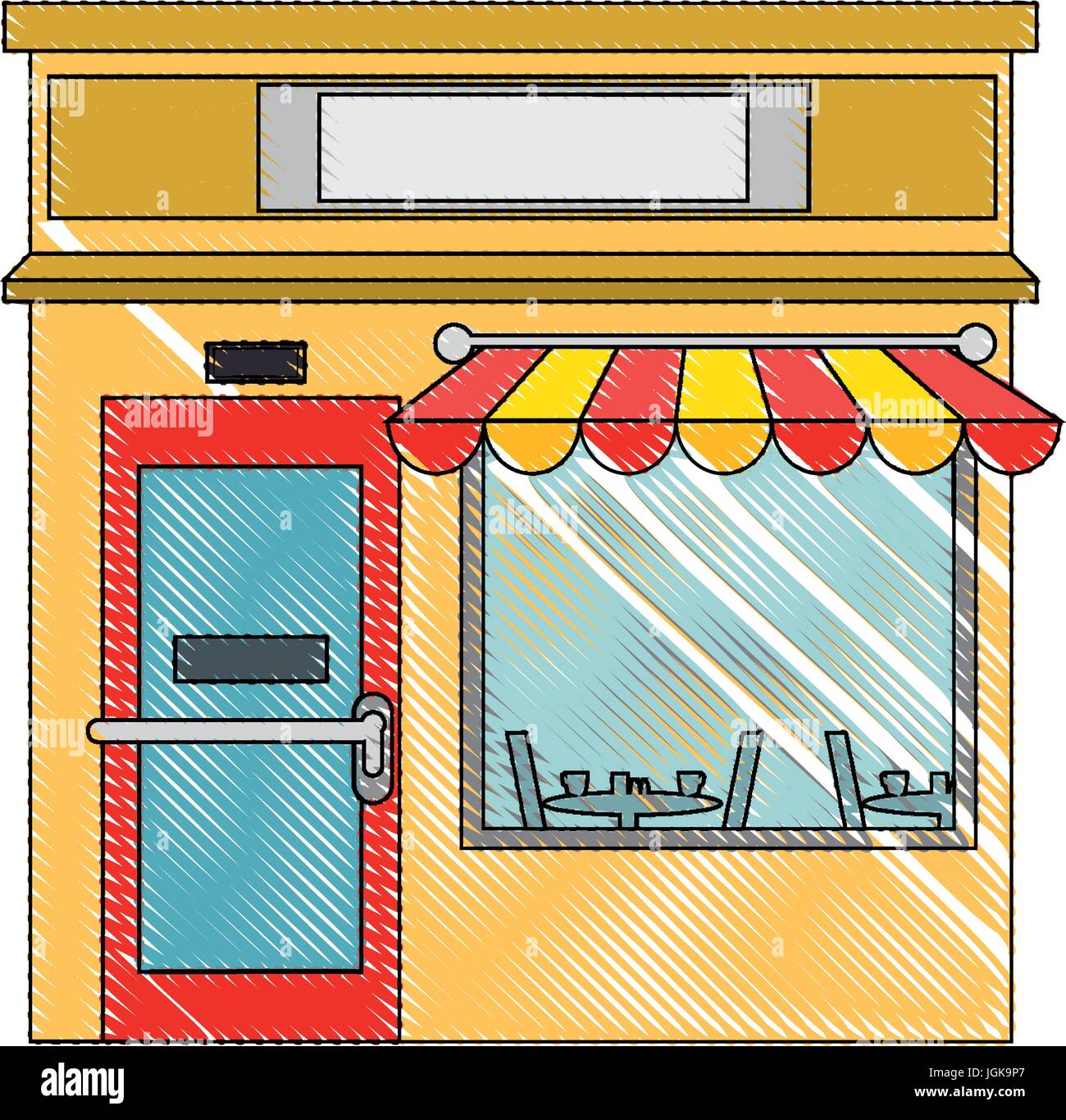 Shop store cartoon icon vector illustration graphic design Stock Vector ...