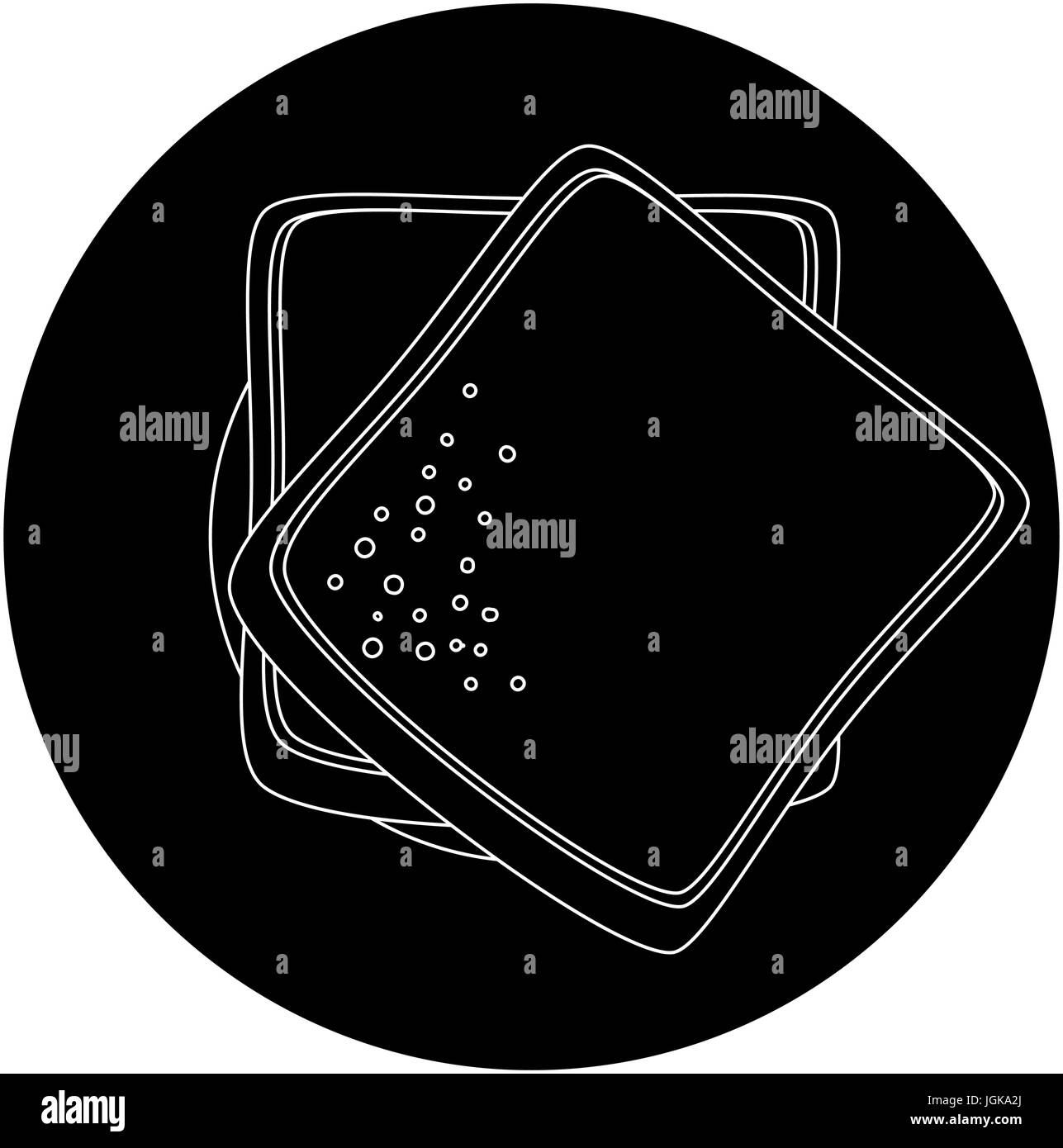 bread plate cartoon icon vector illustration graphic design Stock ...