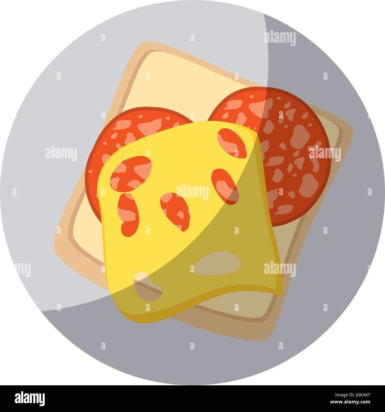 full breakfast cartoon icon vector illustration graphic design Stock ...
