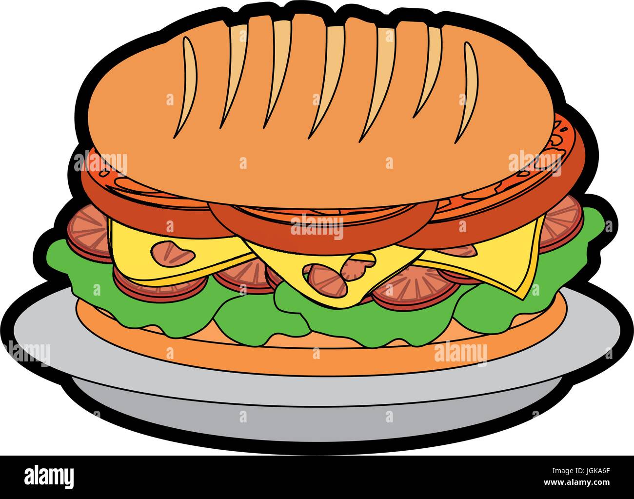 sandwich food vector icon vector illustration graphic design Stock ...