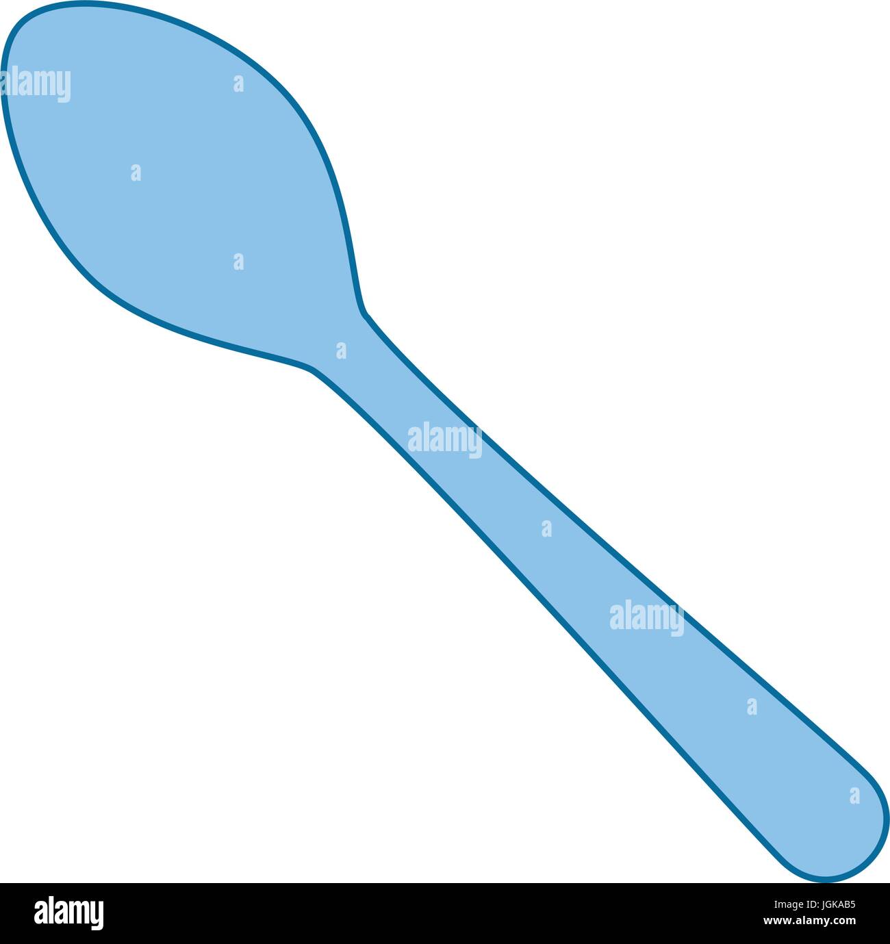 spoon food cartoon icon vector illustration graphic design Stock Vector ...