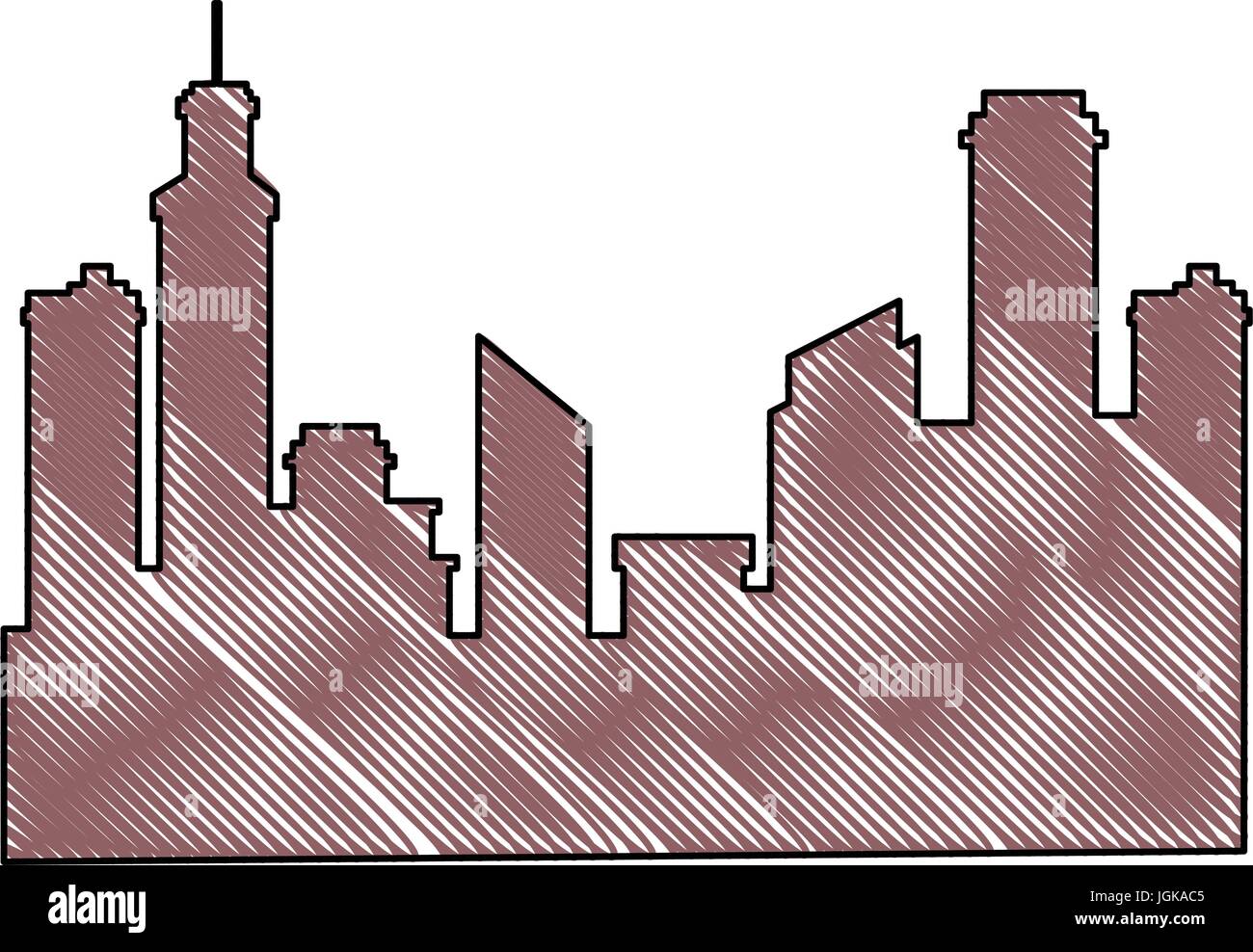 silhouette of urban city icon over white background vector illustration ...