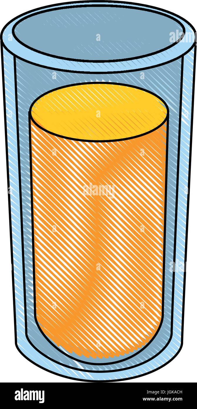 juice glass icon over white background colorful design vector ...