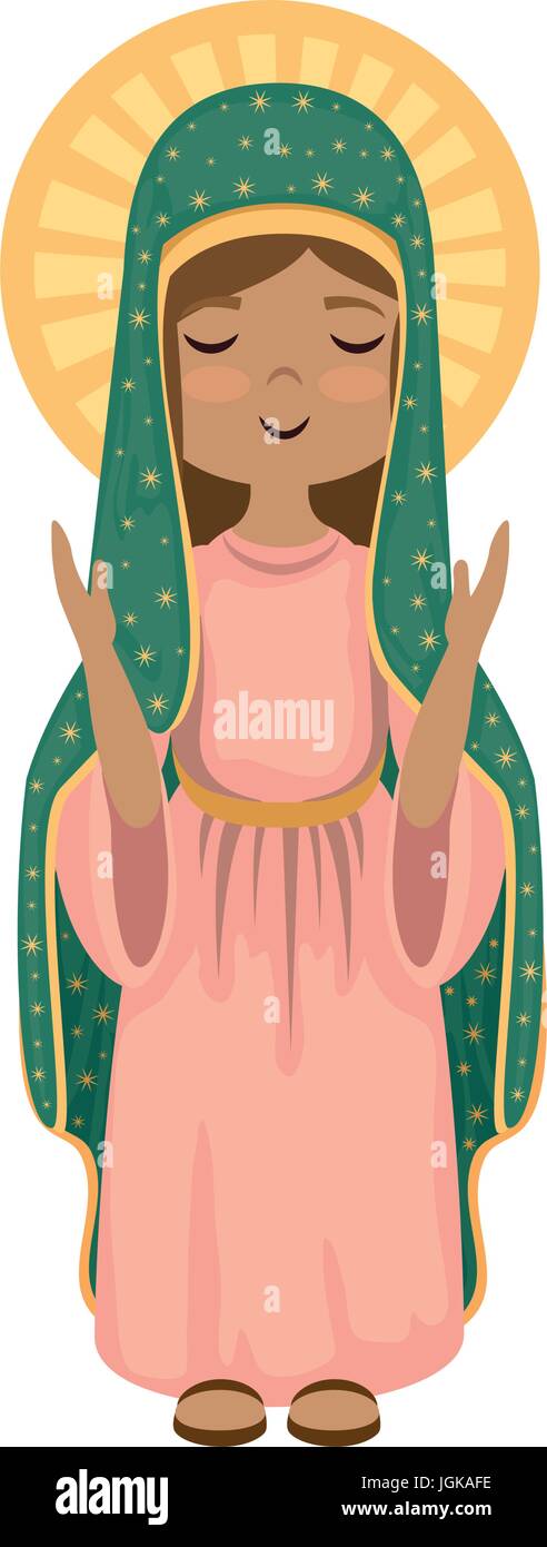 Cartoon virgin mary icon over hi-res stock photography and images - Alamy