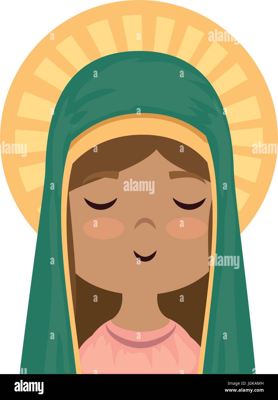 Cartoon virgin mary icon over hi-res stock photography and images - Alamy