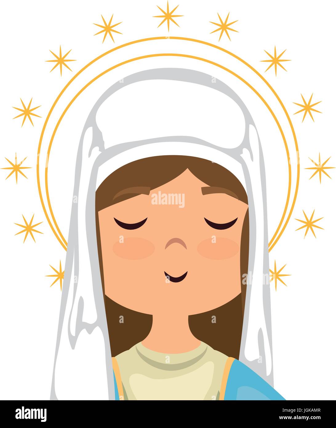 Cartoon virgin mary icon over hi-res stock photography and images - Alamy