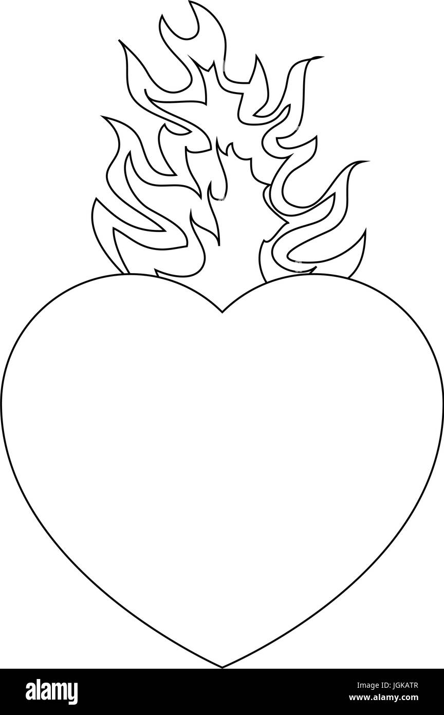 Catholic sacred heart symbol icon vector illustration graphic design ...