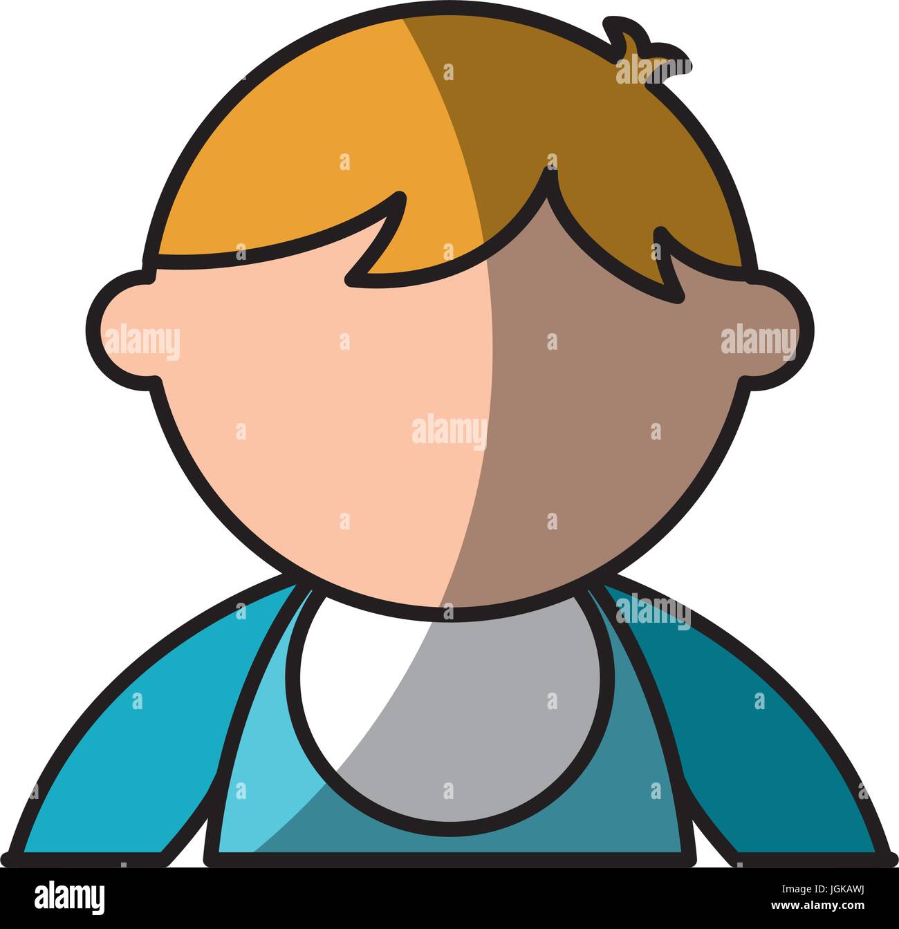 cute boy baby avatar character vector illustration design Stock Vector ...