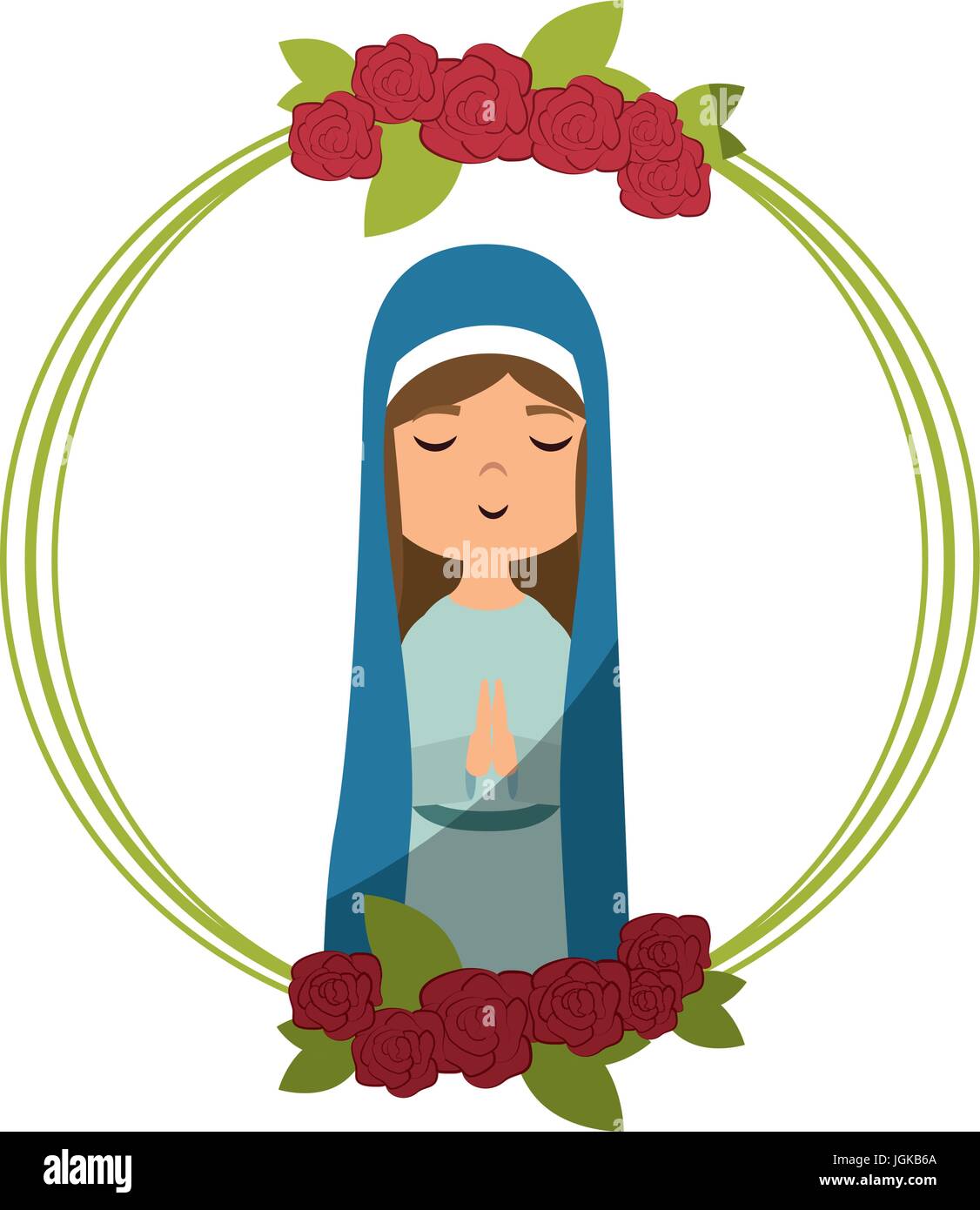 Cartoon virgin mary icon over hi-res stock photography and images - Alamy
