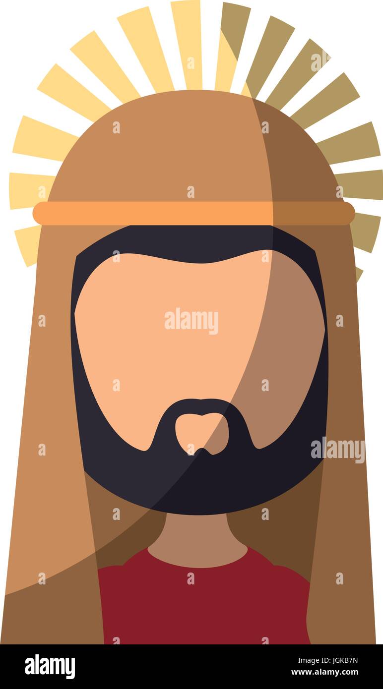 saint joseph icon over white background colorful design vector ...