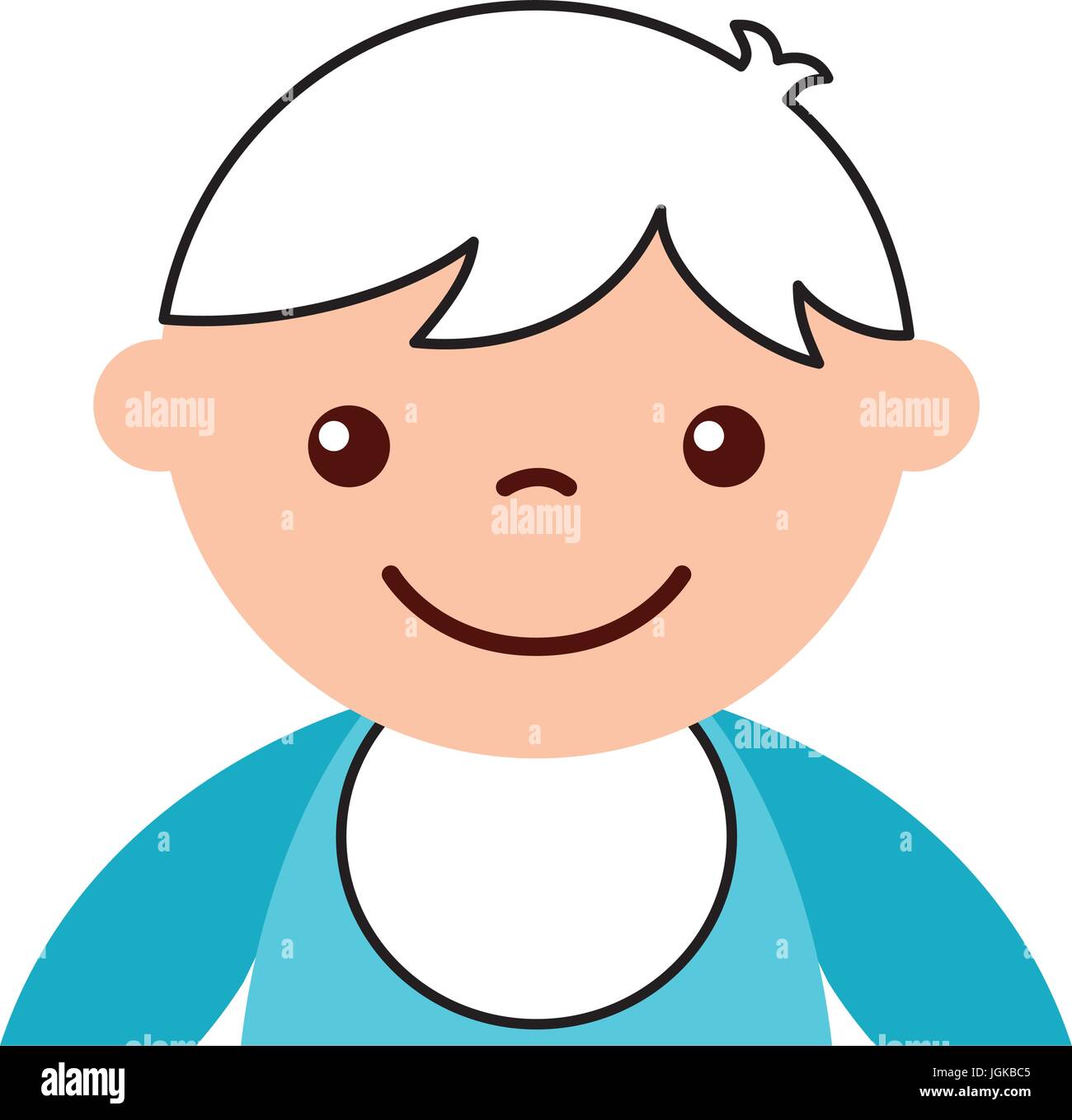 cute boy baby avatar character vector illustration design Stock Vector ...