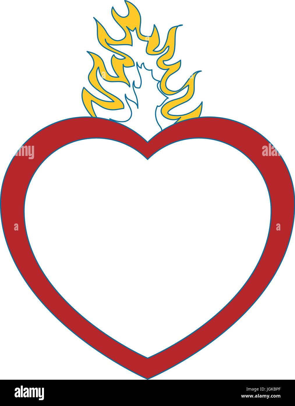Catholic sacred heart symbol icon vector illustration graphic design ...