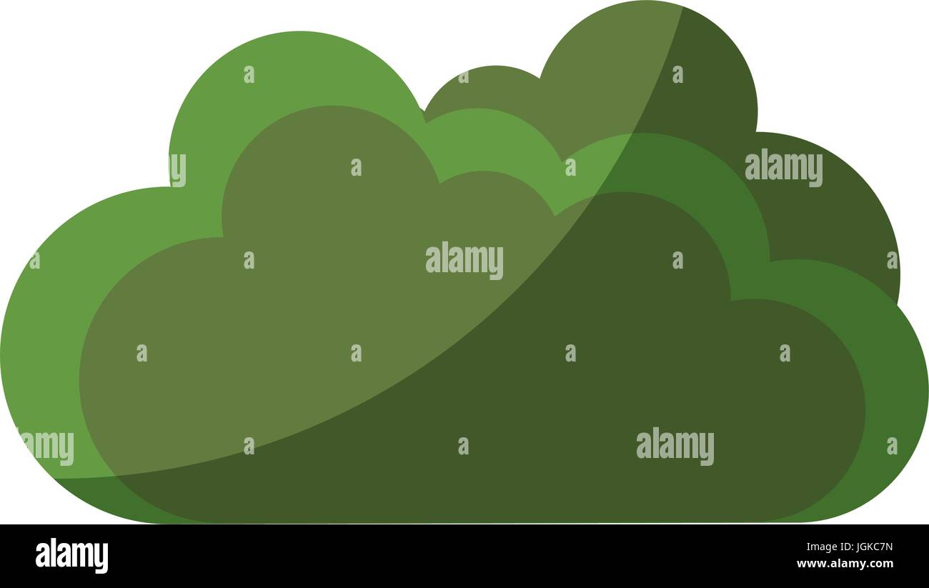 Bush garden isolated icon vector illustration graphic design Stock ...