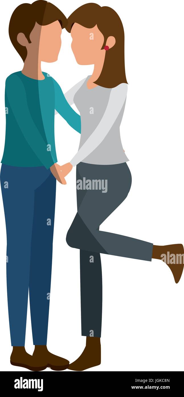 Beautiful and romantic couple icon vector illustration graphic design ...