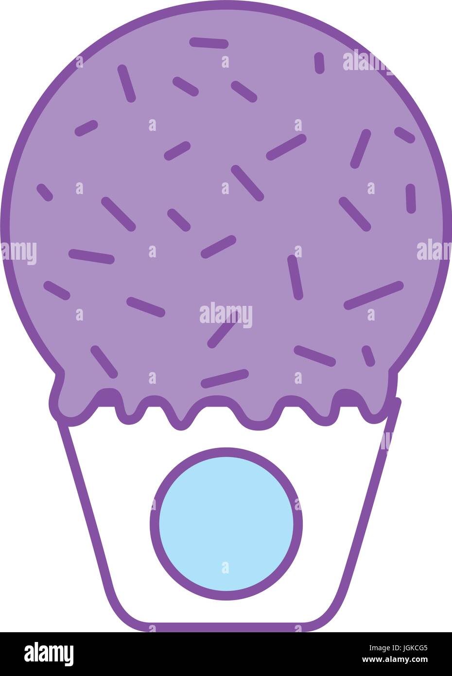 Delicious ice cream basket vector illustration design Stock Vector ...