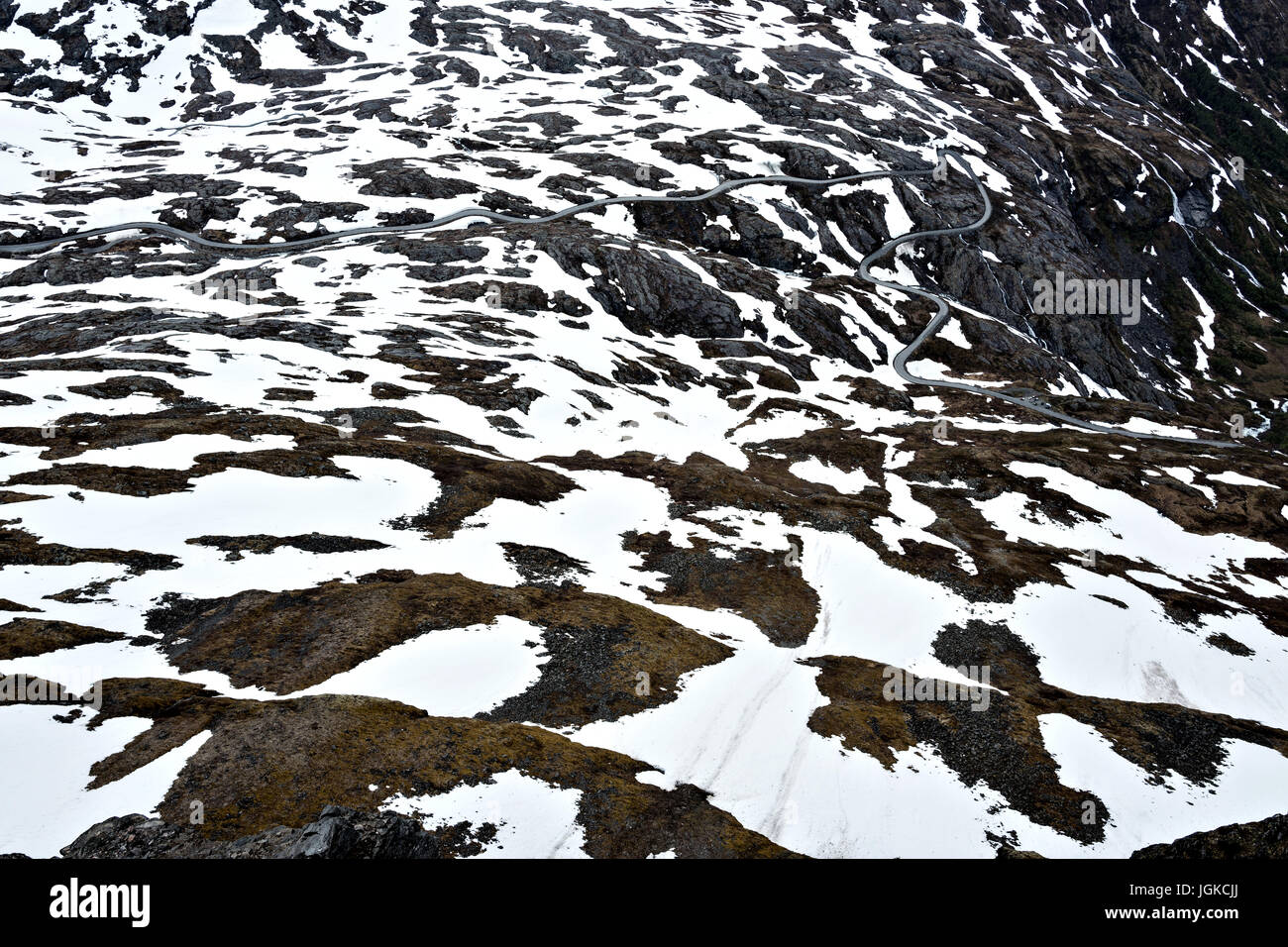 Nibbevegen road. The road up to Dalsnibba is one of the most ambitious ...