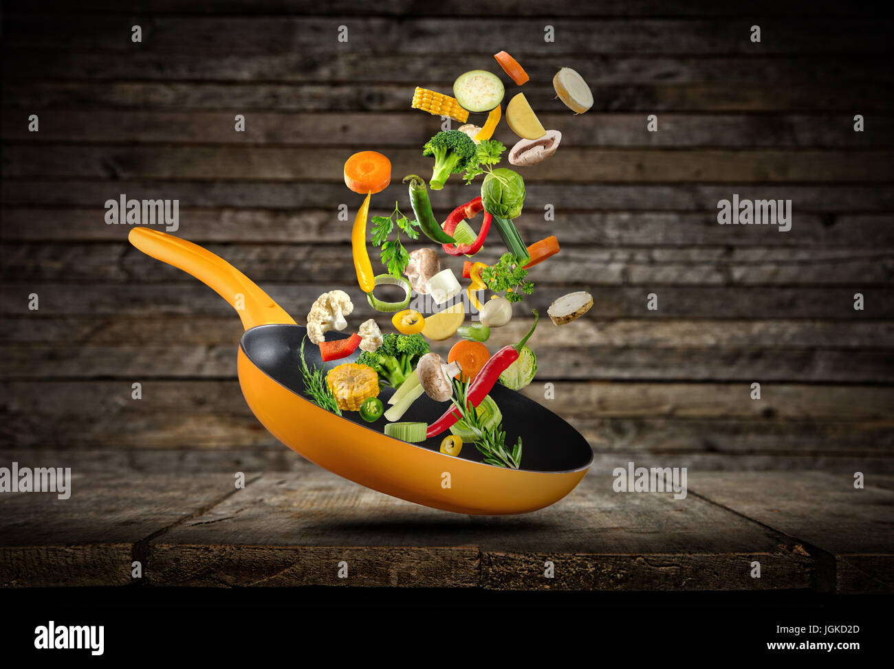 Vegetables flying hi-res stock photography and images - Alamy