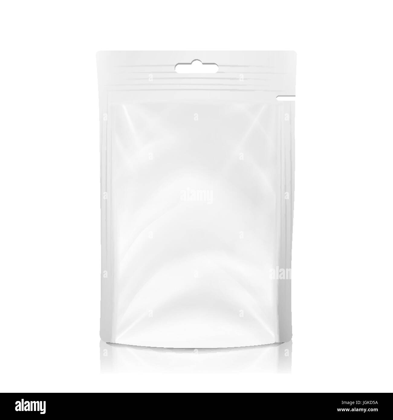 Plastic Bag Template White Blank Packaging Vector Image | atelier-yuwa ...