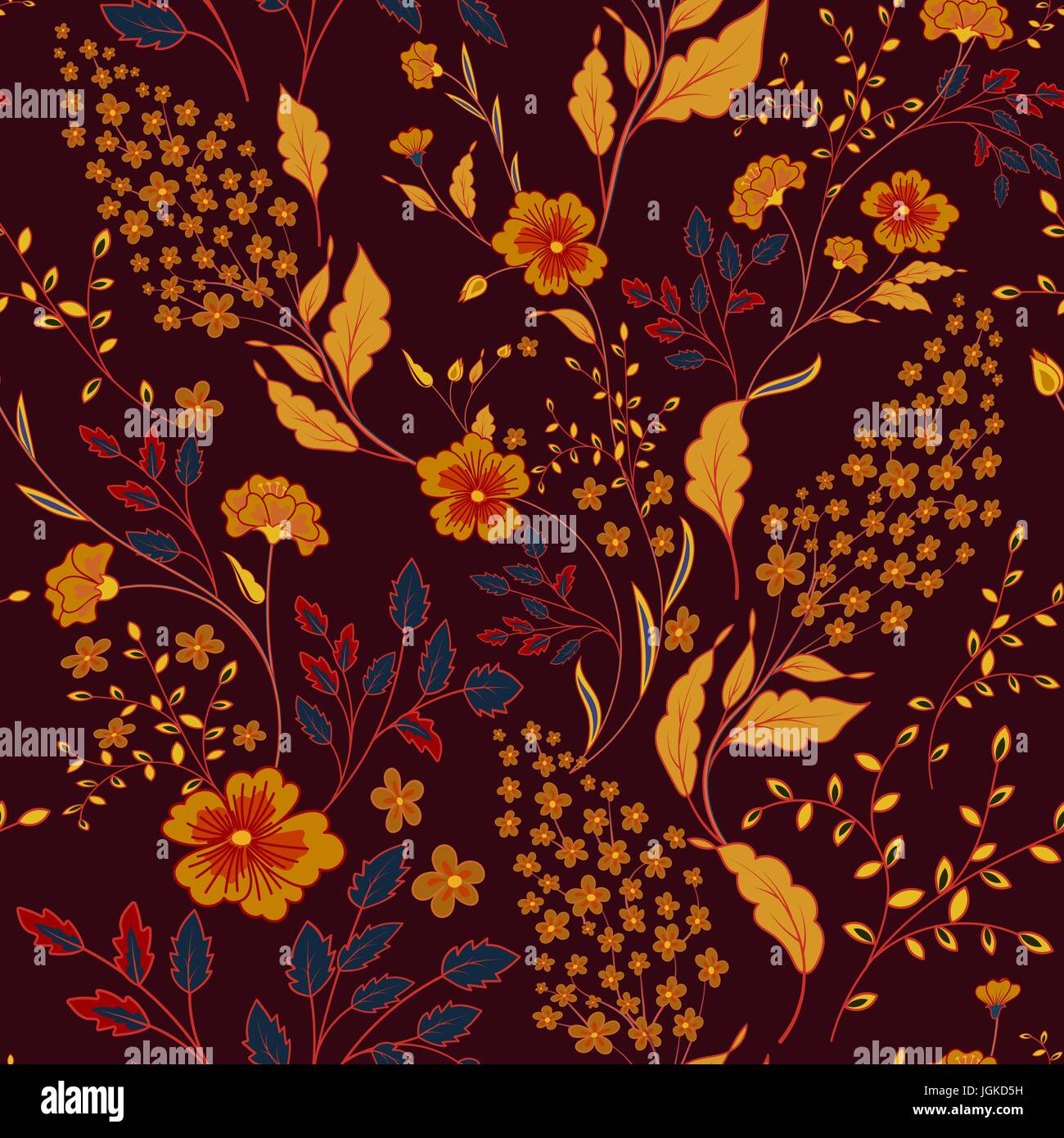 Allover floral design Stock Vector Images - Alamy