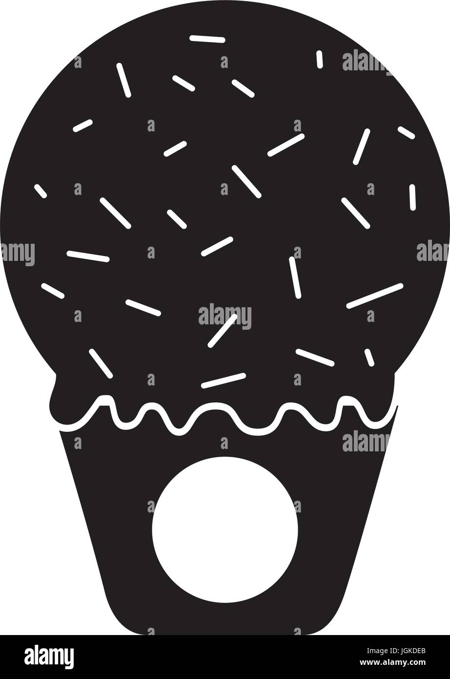 Delicious ice cream basket vector illustration design Stock Vector ...